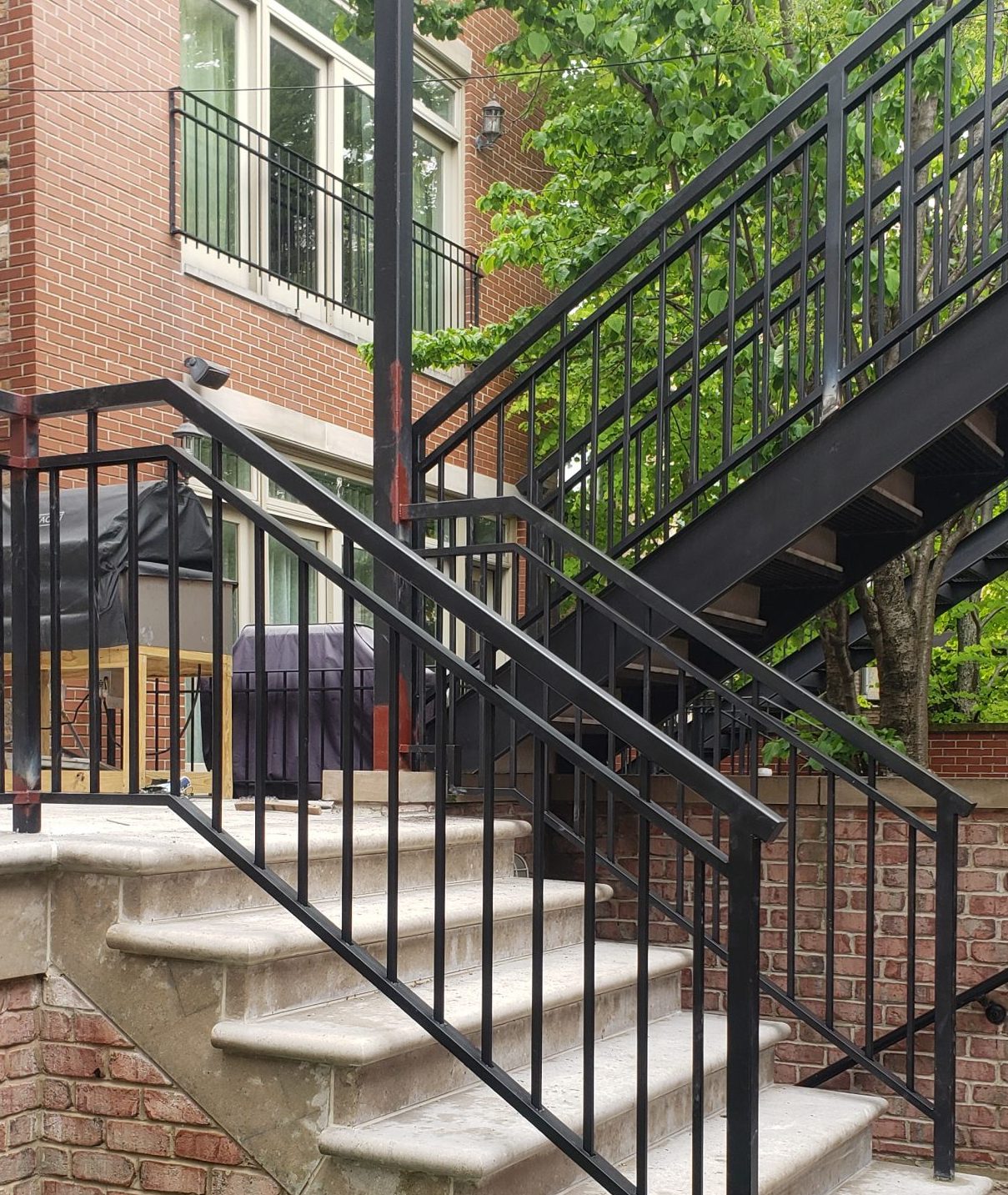 Wrought Iron Balusters for Apartment Buildings - Osceola Fence